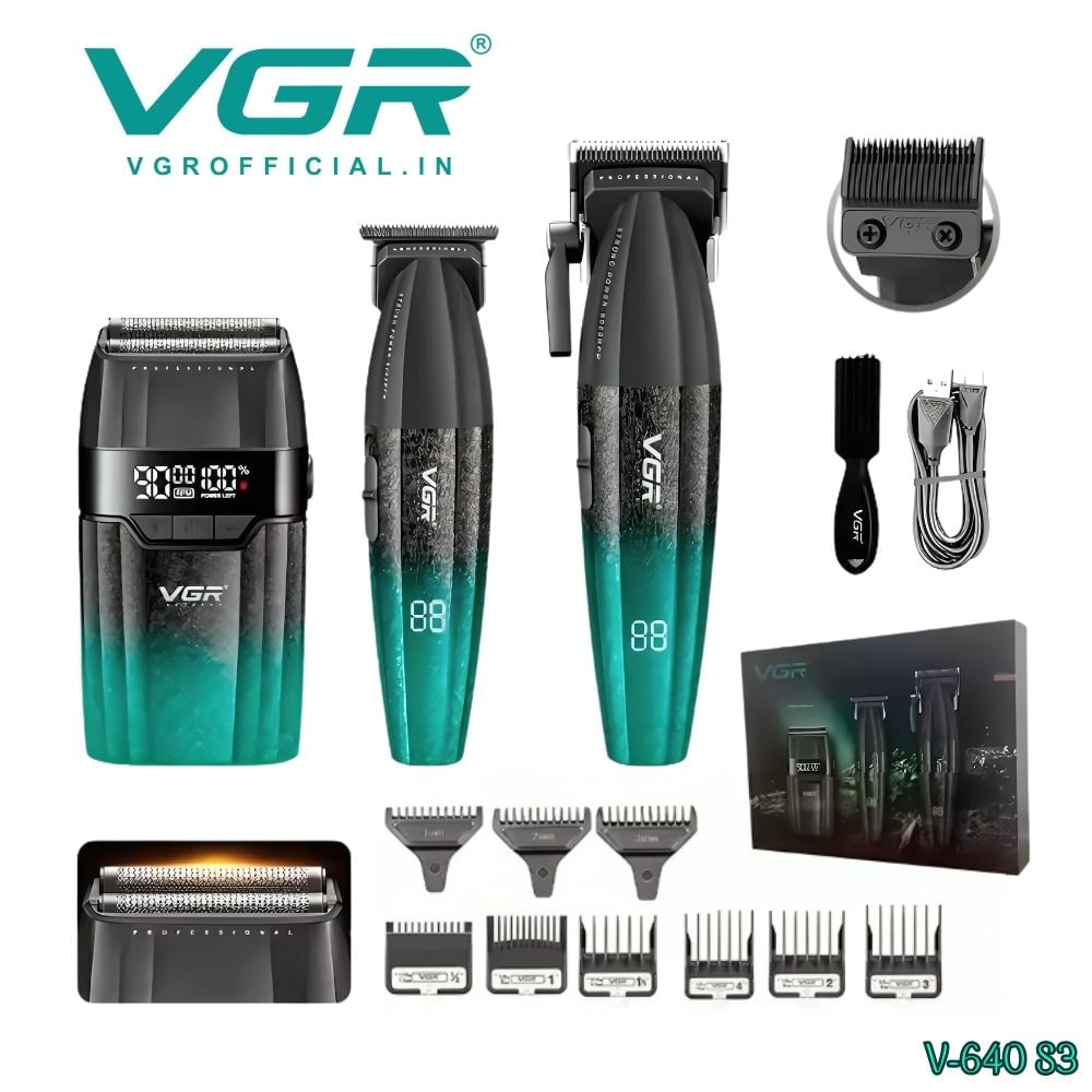 Tricombo Barber VGR Clipper + Trimmer + Shaver V-640 S3| Promart.pe - Promart