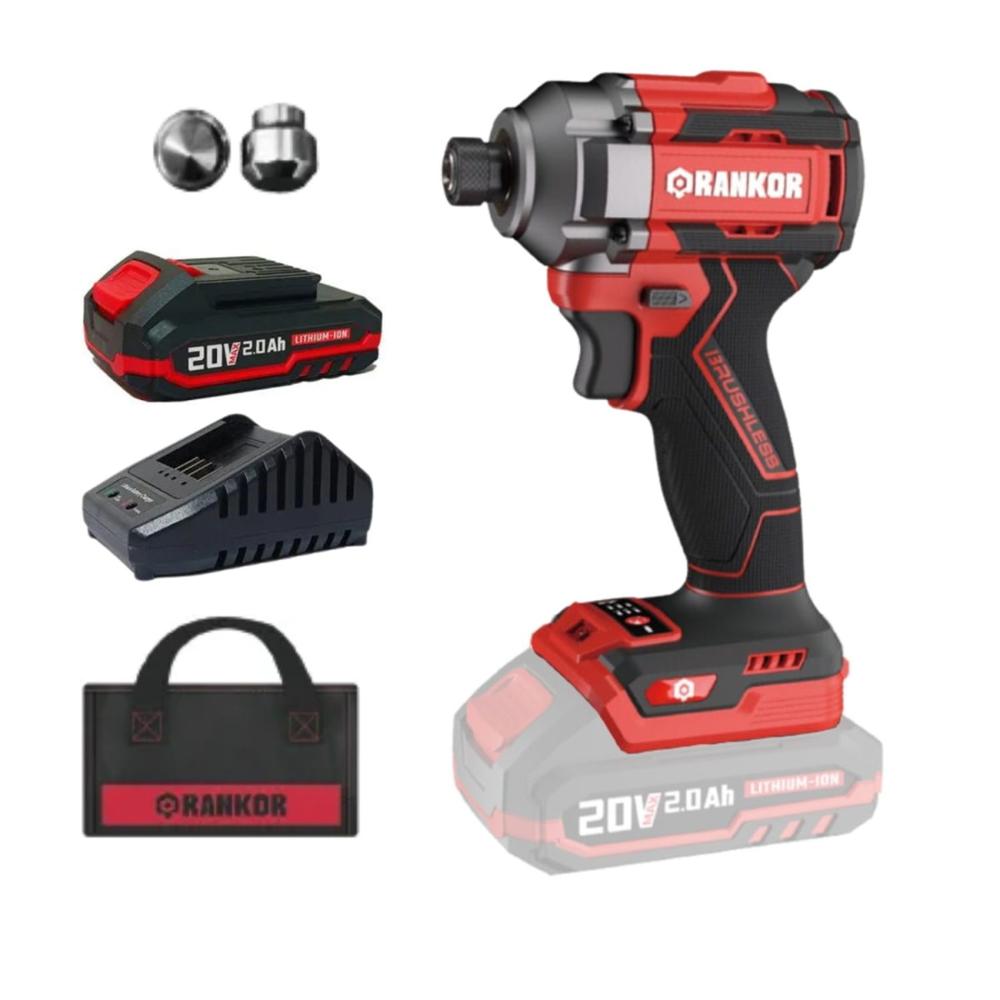 Atornillador de impacto 1/4" Brushless industrial Rankor RLIS20001 ...