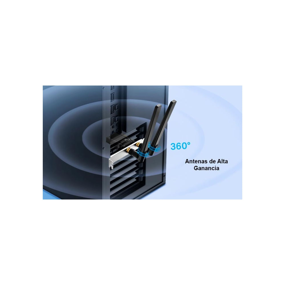 Adaptador de red TP-Link Archer TX55E V2 - PCIe, Wi-Fi 6 y Bluetooth 5. ...