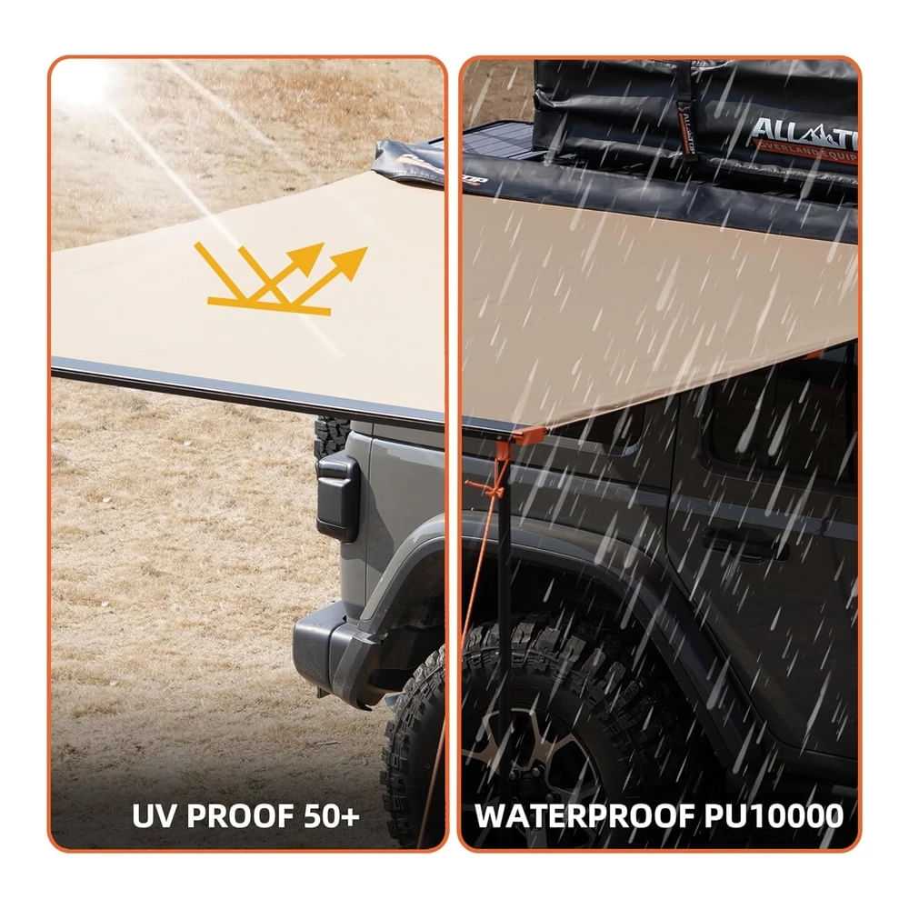Toldo 4x4 Resistente a La Intemperie Prot Uv50+ Toldo Lateral para Jeep ...