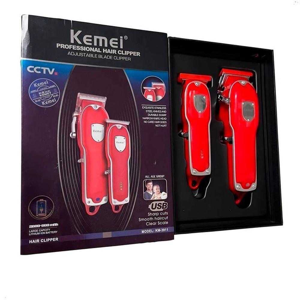 Máquina Corte Cabello Inalámbrica Kemei KM-3911 Combo Inalambrico - Promart