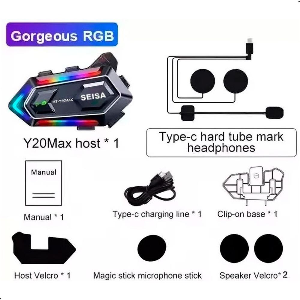 Intercomunicador Seisa MT-Y20MAX Micrófono Bluetooth 5,3 - Promart