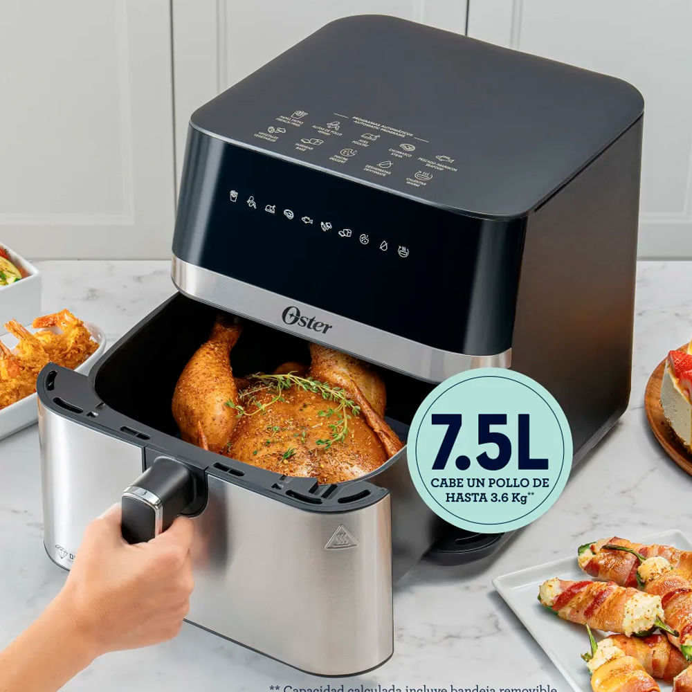 Freidora de Aire Digital 7,5 Litros Oster CKSTAF75WDSSDF | Promart.pe - Promart