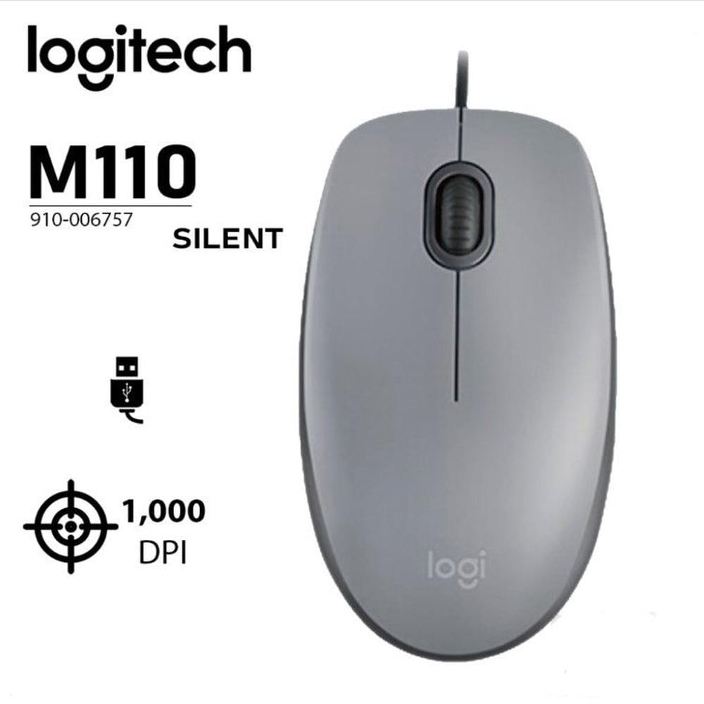 Mouse Logitech M110 Silent Óptico Color Gris | Promart.pe - Promart