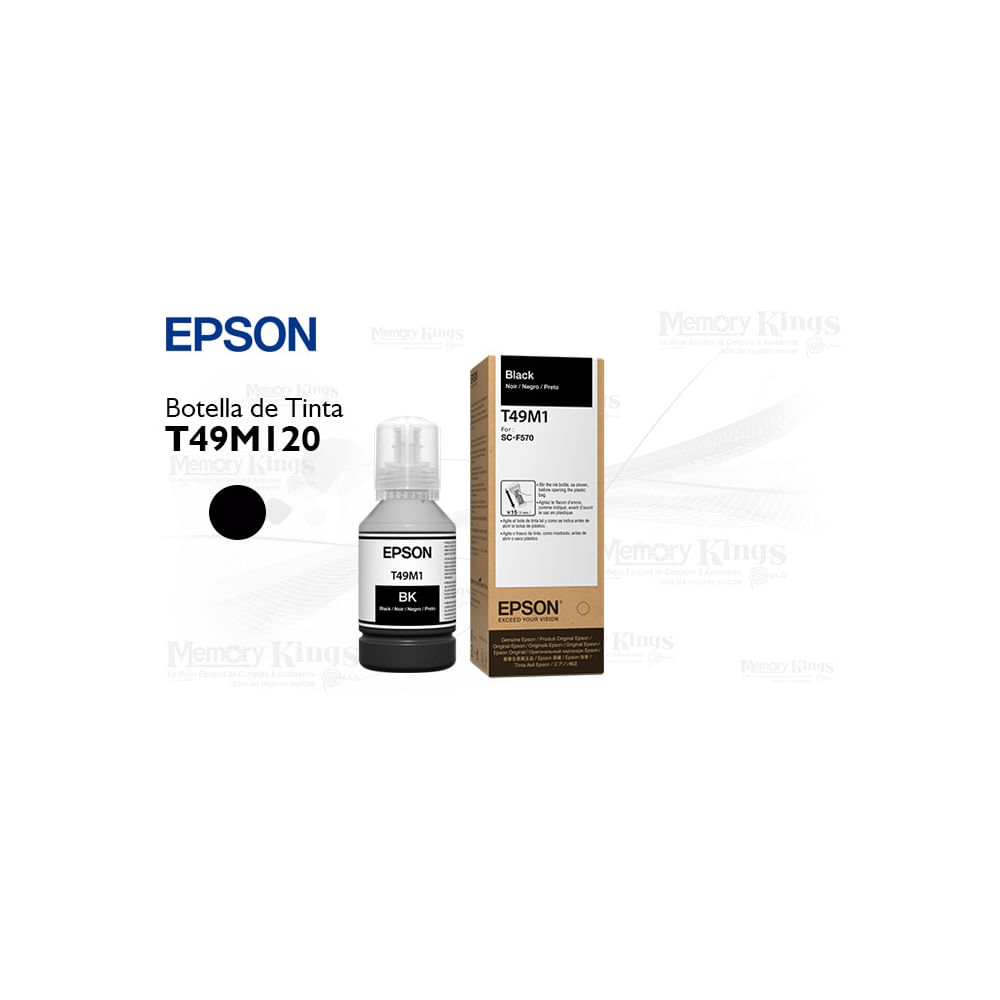 Tinta Epson T49M1 Black 140ml para impresionantes resultados en ...