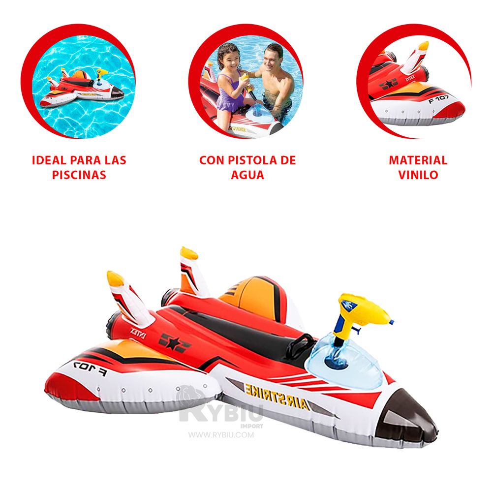 Flotador de Diseño Avionn Tono Rojo Y+Papel de Regalo | Promart.pe ...