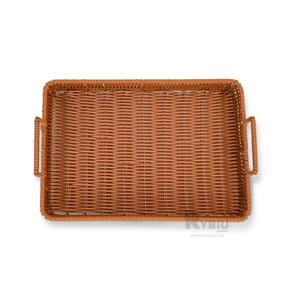 Bandeja Multiusos Rectangular con Asas de Tejido Y+Stickers | Promart ...