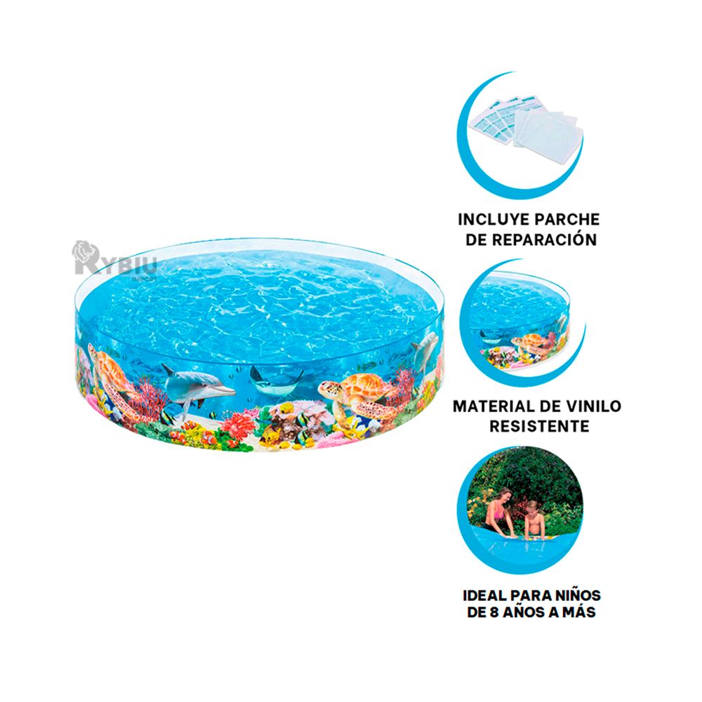 Piscina Practico para Peques en Multicolor Y+Stickers - Promart