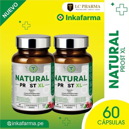 NATURAL PROST XL Suplemento Natural para la Próstata 60 Cápsulas ...