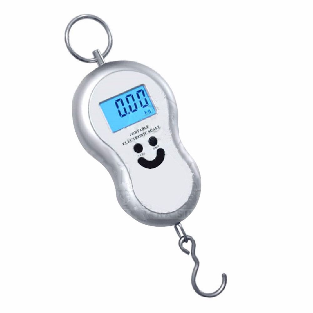 Balanza de Mano Digital LCD 40kg Bascula Profesional Maletas Plata ...