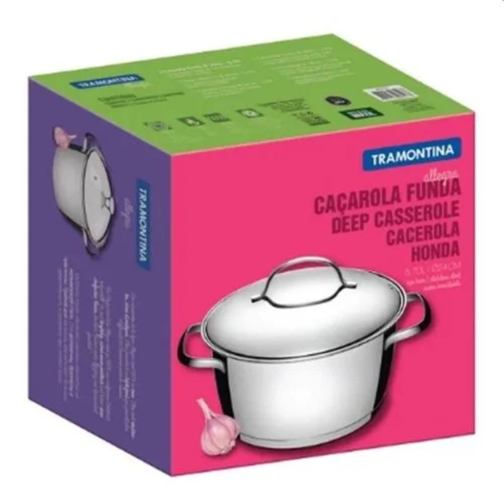 OLLA ACERO 24 CM 5.67 LT ALLEGRA TVID - TRAMONTINA | Promart.pe - Promart