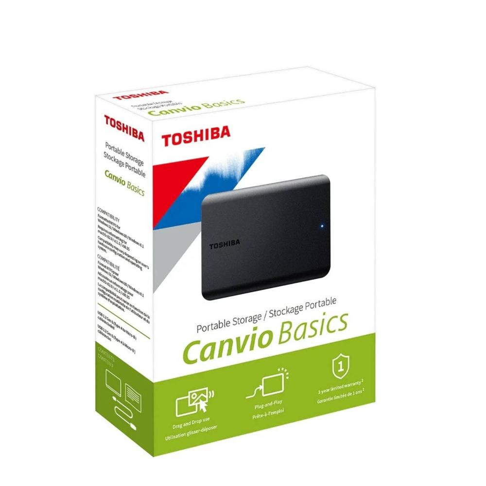 Disco duro externo USB 4 Tb Toshiba CANVIO BASIC hdtb540xk3ca - Promart