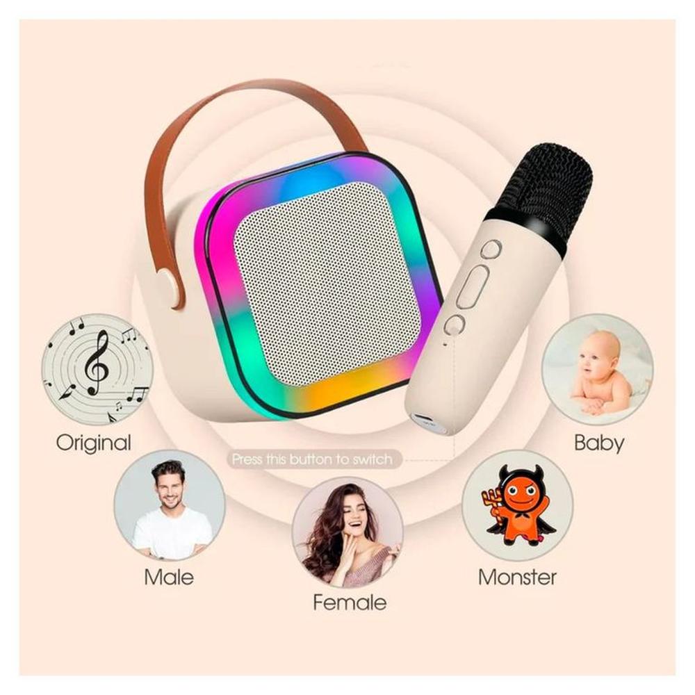 Mini Parlante Con Micrófono Inalámbrico Altavoz Bluetooth Karaoke - Promart