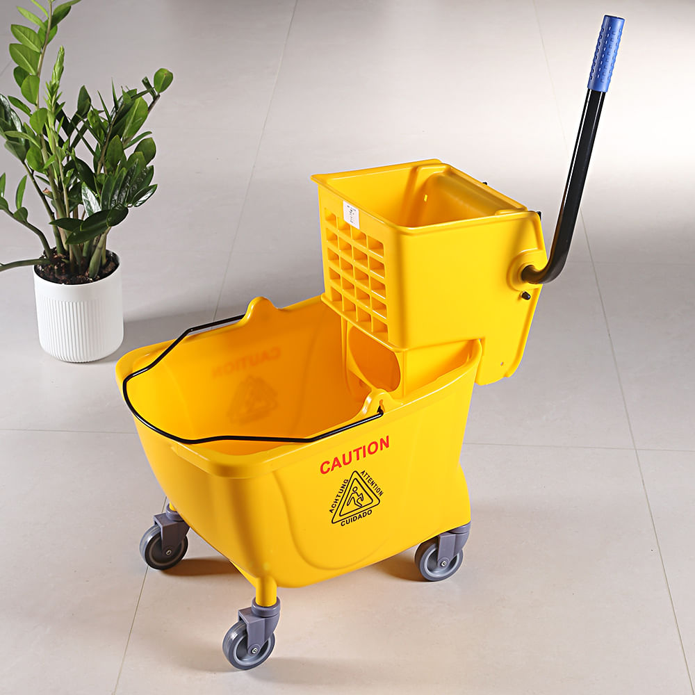 Carro exprimidor de limpieza industrial 32L con ruedas | Promart.pe ...