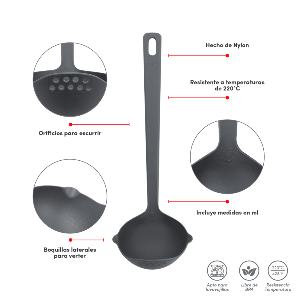 Cucharon Nylon Everyday Ilko - Promart