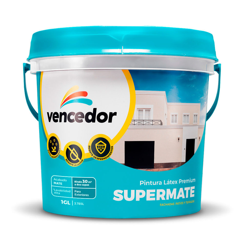 Supermate exteriores nuevo Blanco 1 galón - Promart