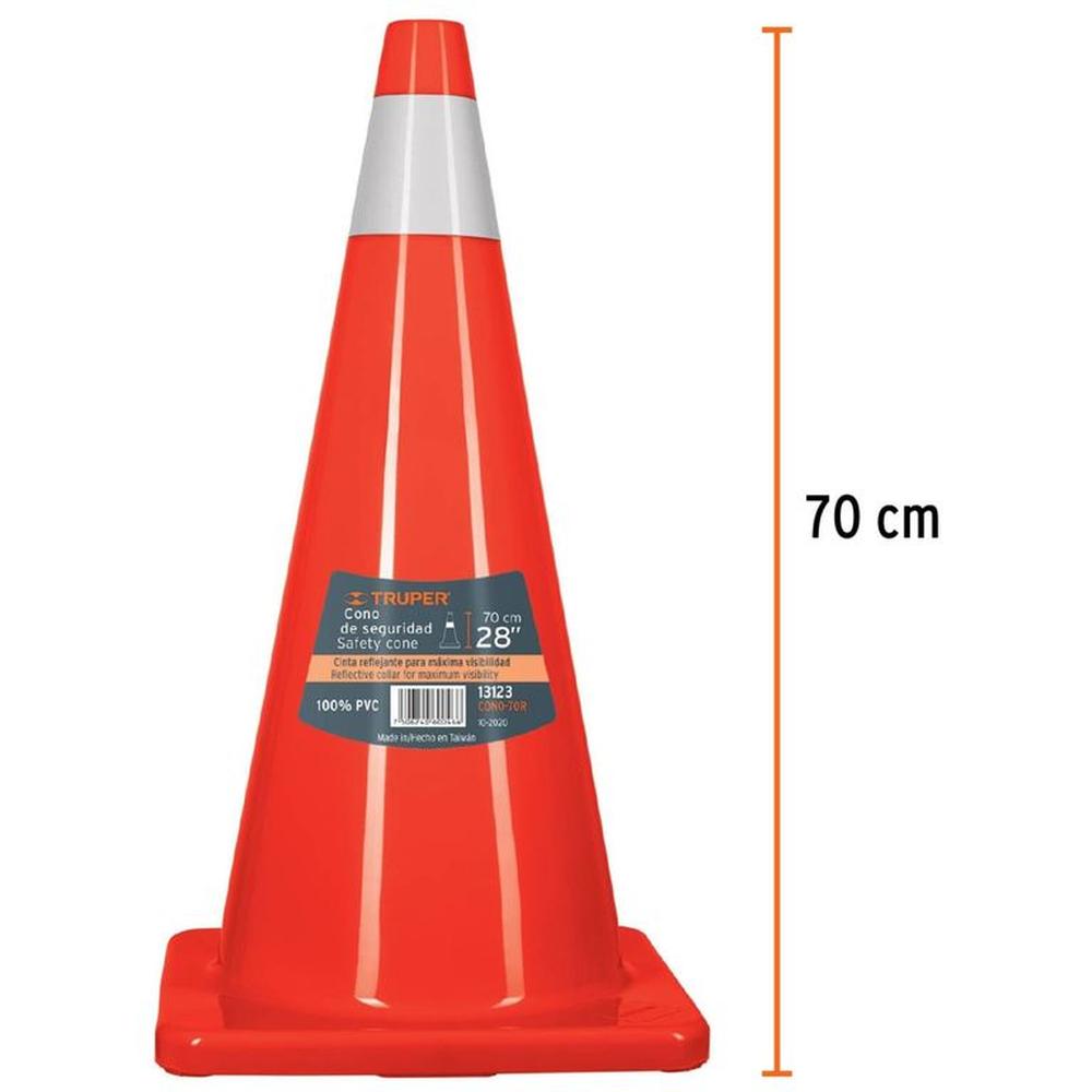 Cono reflectivo de seguridad precaución de 70 cm TRUPER | Promart.pe ...
