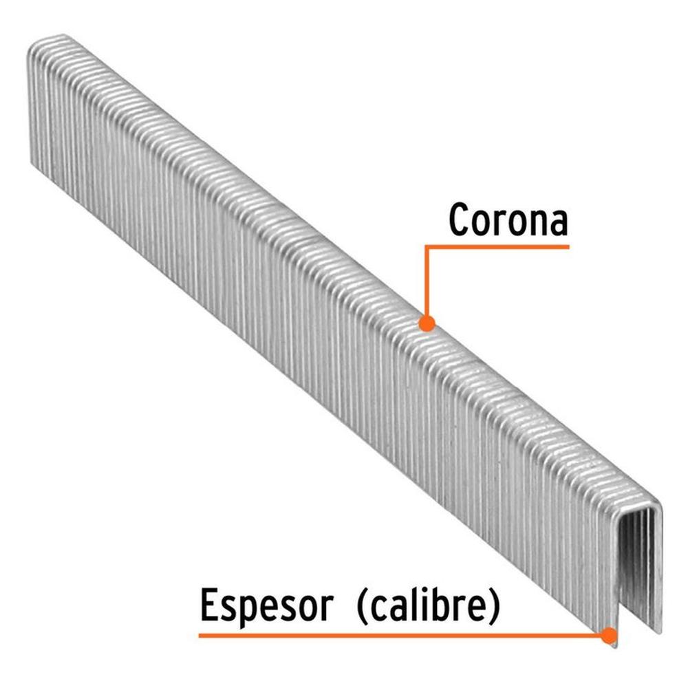 GRAPAS PARA ENGRAPADOR NEUMATICO calibre 18, 16mm, 5000 UNIDADES - Promart