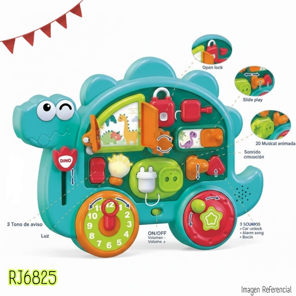 Dinosaurio Didáctico Sensorial RJ6825 - Promart