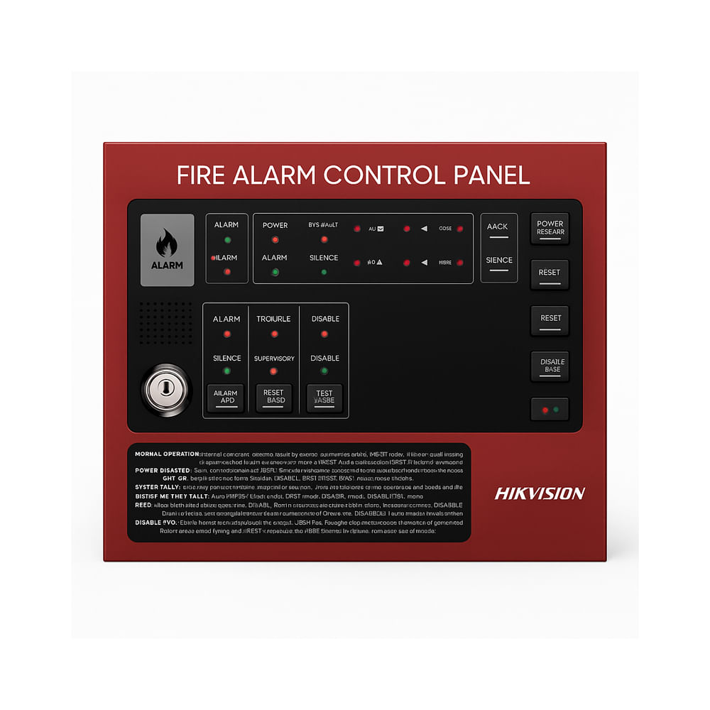 Panel de Alarma Contra Incendio HIKVISION de 4 Zonas con Batería ...