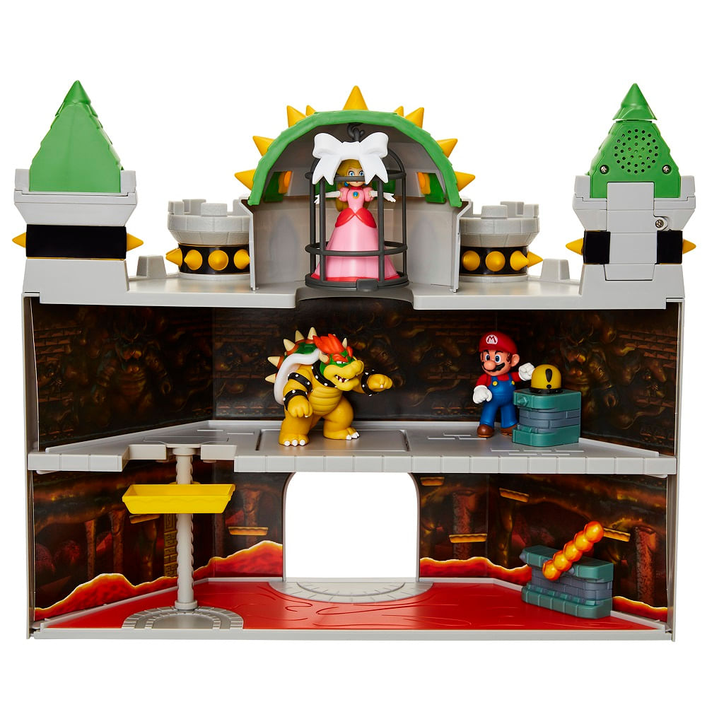Playset Super Mario Bros - Castillo Deluxe de Bowser | Promart.pe - Promart