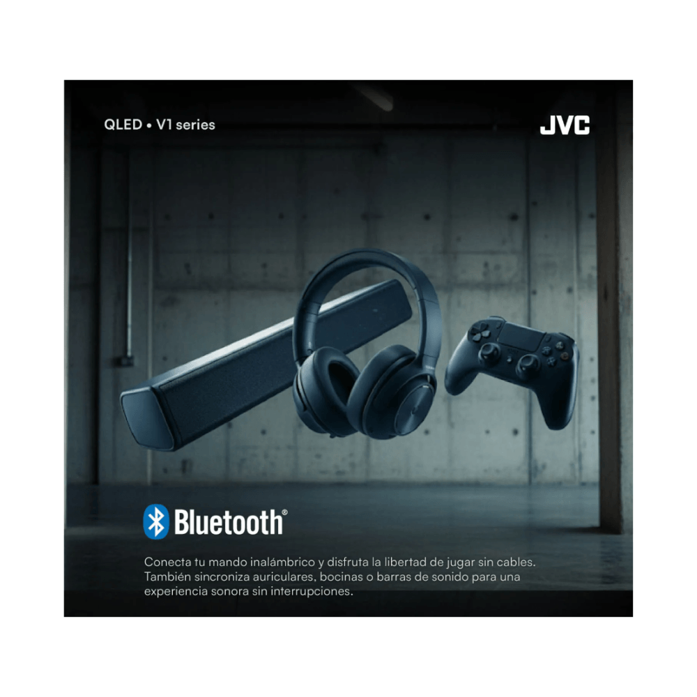 Televisor JVC 43 UHD 4K QLED Google TV LT-43KB758 Con AntenaDigital ...