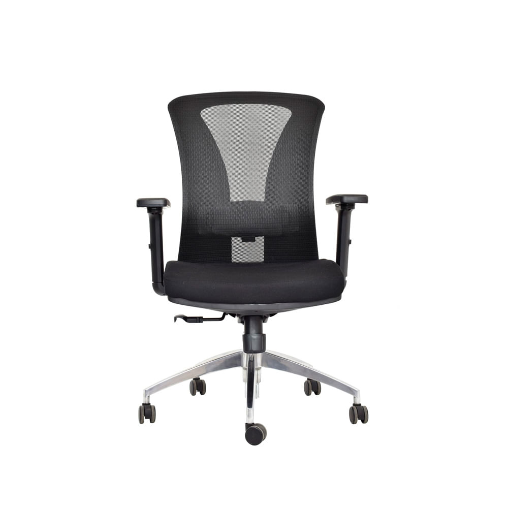 Silla Ergonómica Reclinable Versalles Gerente Negro Aluminio Ofideas ...