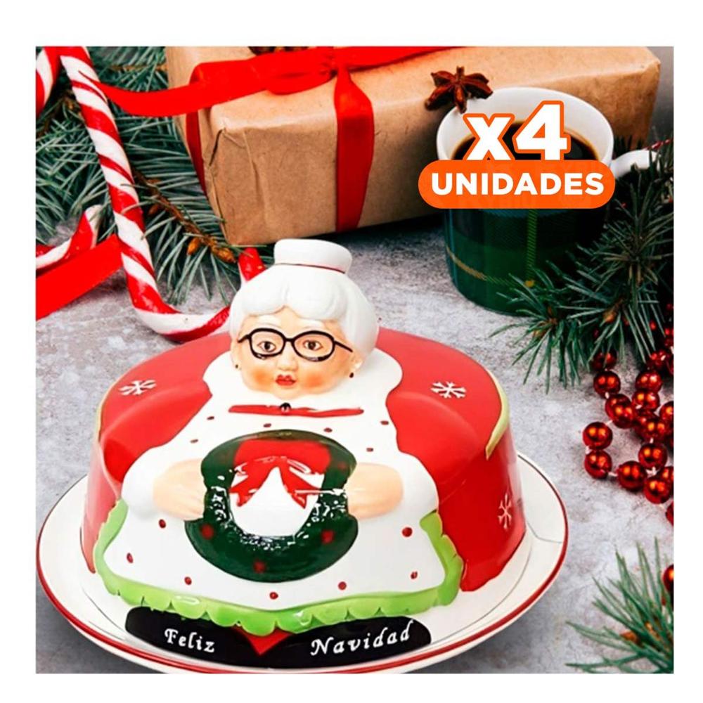 Pack4 Vasija Colorido de Mama Noela Y+Regalo Stickers - Promart