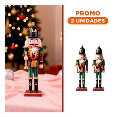 Pack2 Cascanuez con Sombrero y Trompeta de 38 cm en Guinda| Promart.pe ...