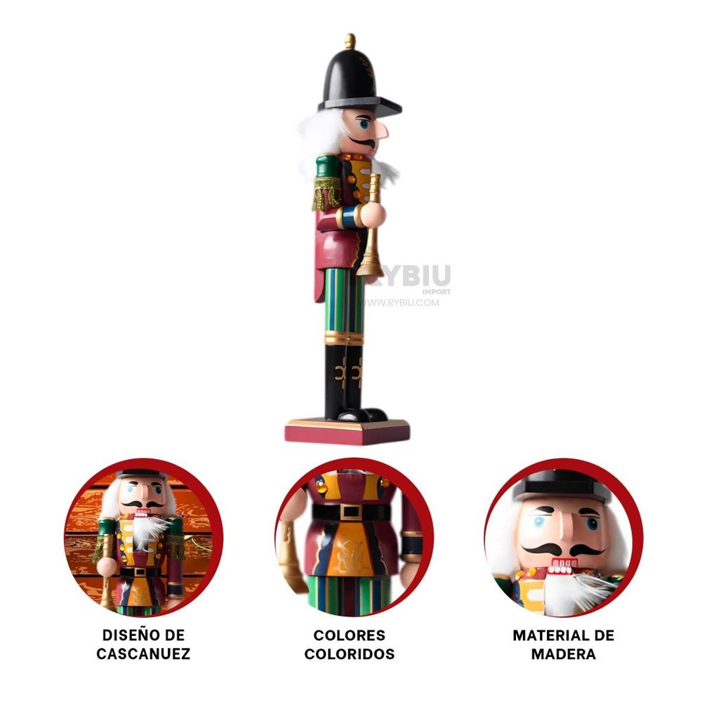 Pack2 Cascanuez con Sombrero y Trompeta de 38 cm en Guinda| Promart.pe ...