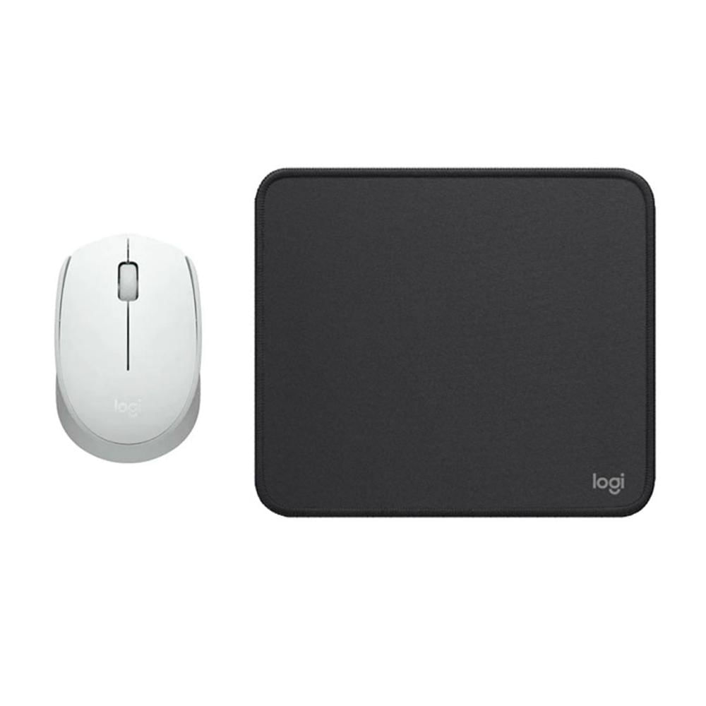 LOGITECH MOUSE M170 BLANCO PAD MOUSE 200x230 NEGRO - Promart