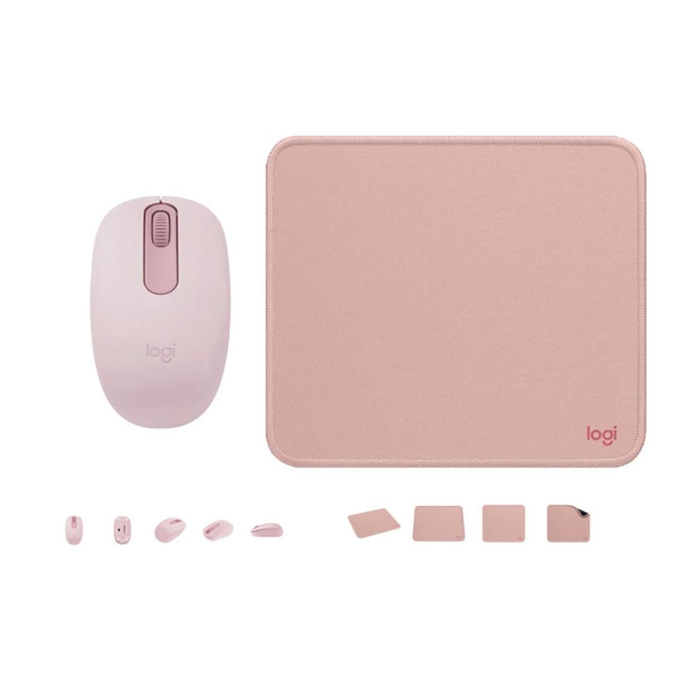 LOGITECH MOUSE M196 ROSADO PAD MOUSE 200x230 - Promart