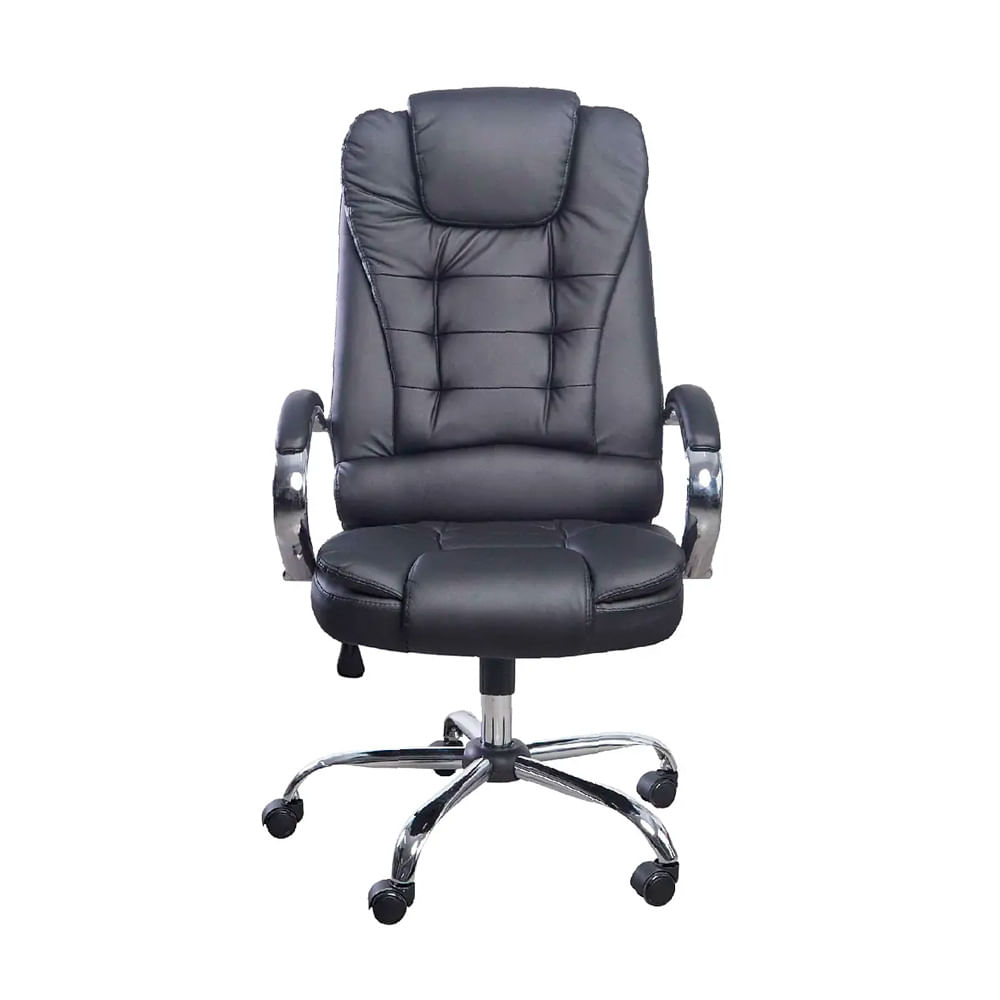 Silla De Oficina Ergonómica Almir Presidente Cuero Ofideas - Promart