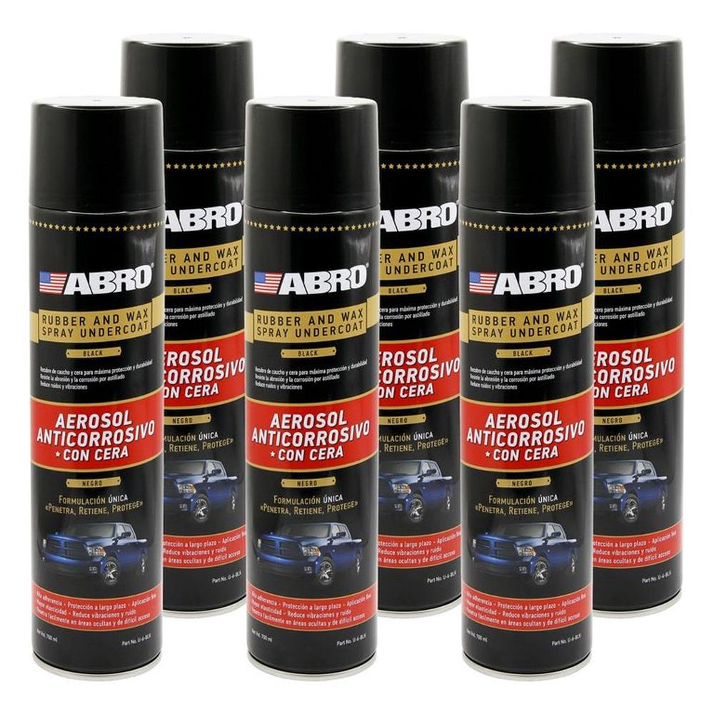 ABRO Undercoating Protector de Chasis en Spray U-60 Pack x6 - Promart