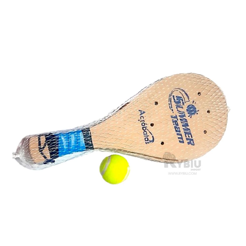 Paletas de Tenis mas Pelota Versatil Beige Y+Papel de Regalo| Promart ...
